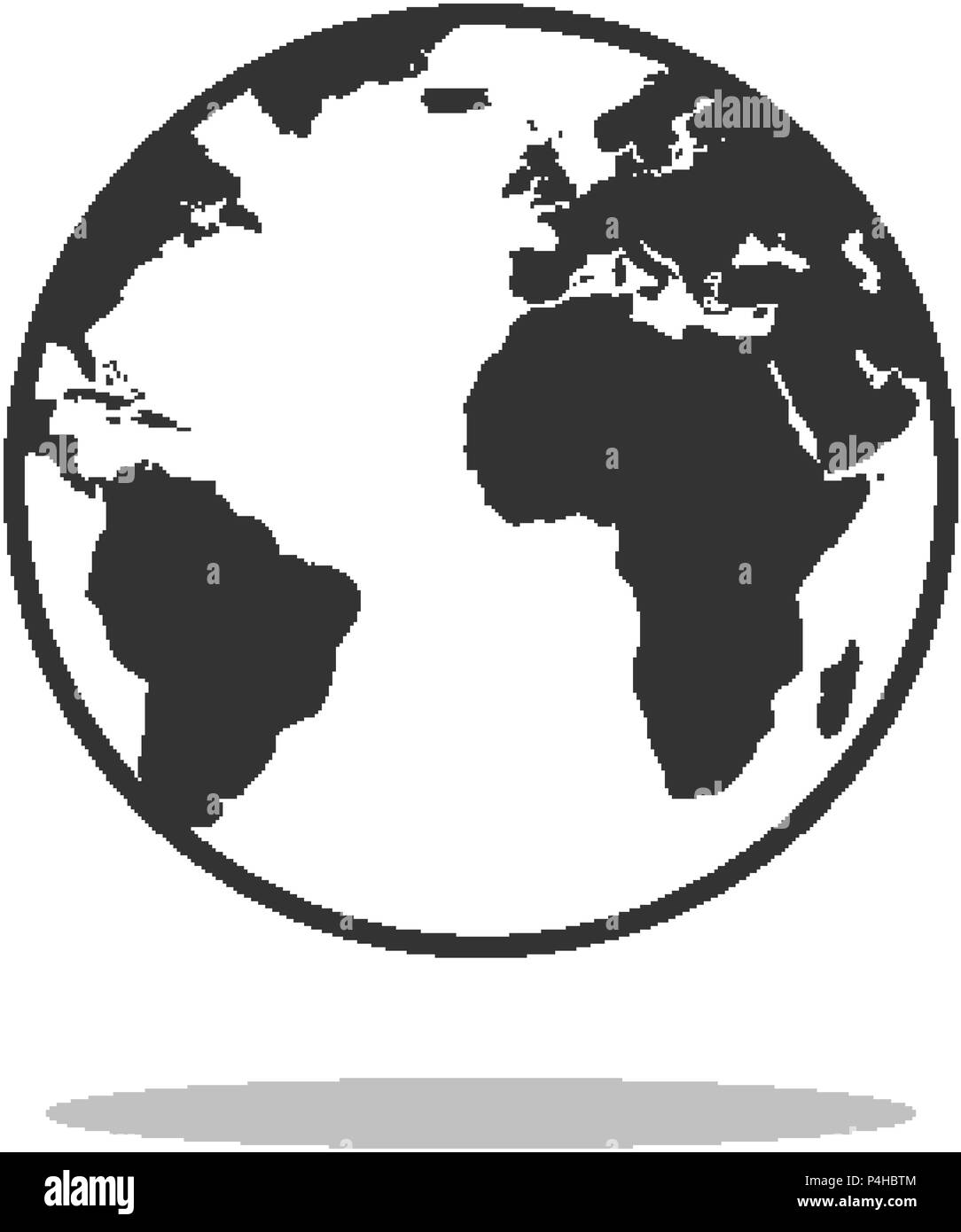 Earth pictogram hi-res stock photography and images - Alamy