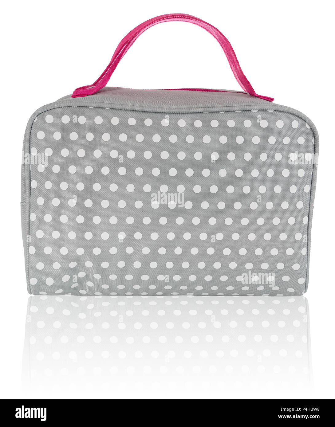 Women's beautician to store cosmetics. Purse for women made of gray ...