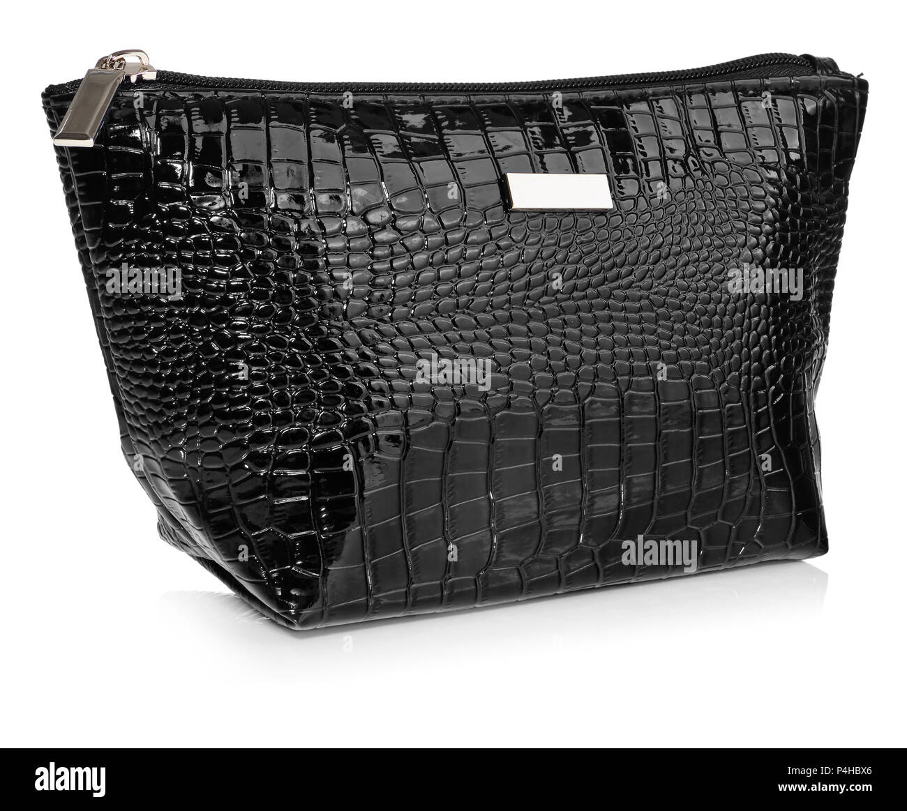 Women's beautician to store cosmetics. Purse for women made of black ...