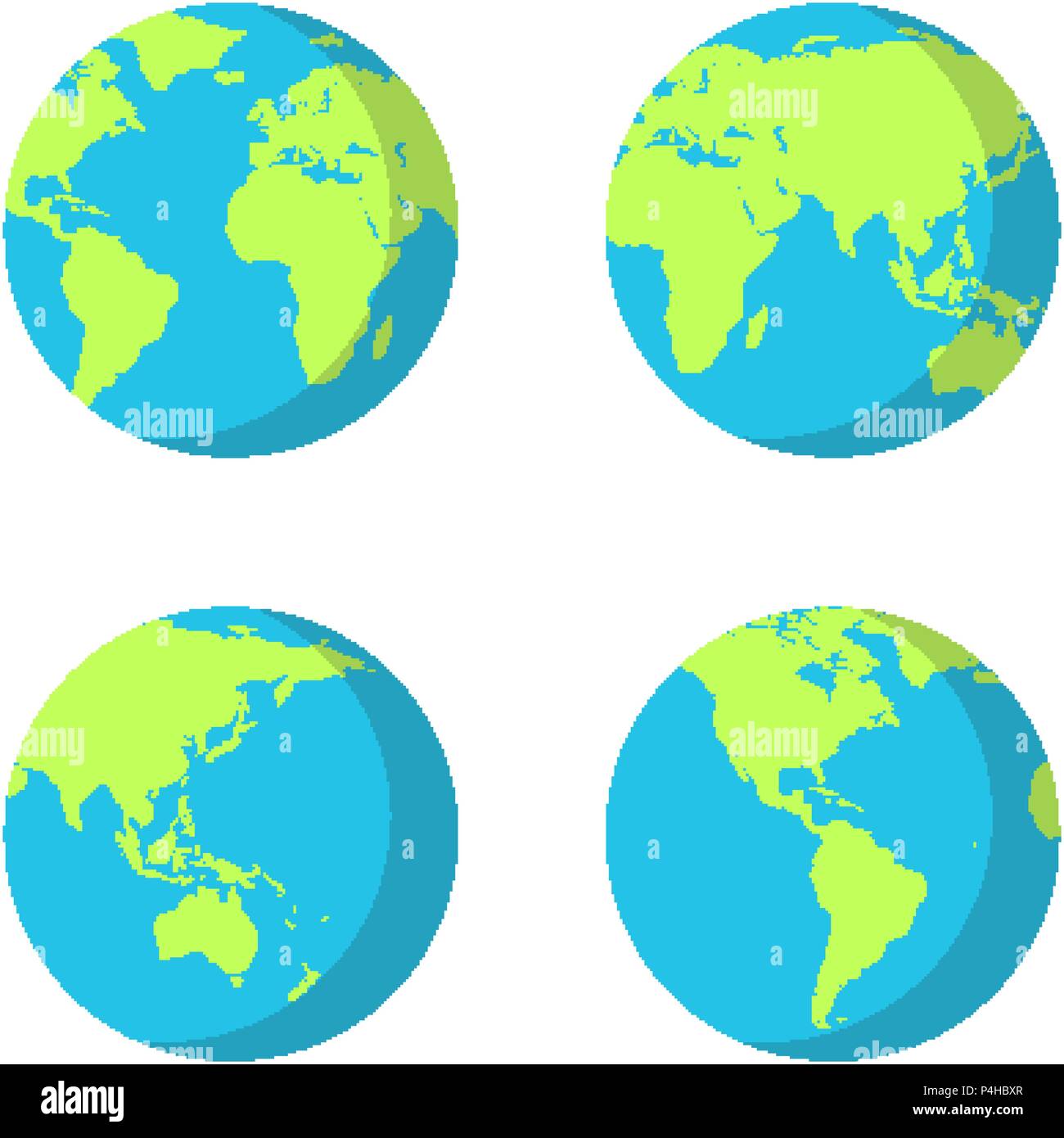 Earth Continents Simple