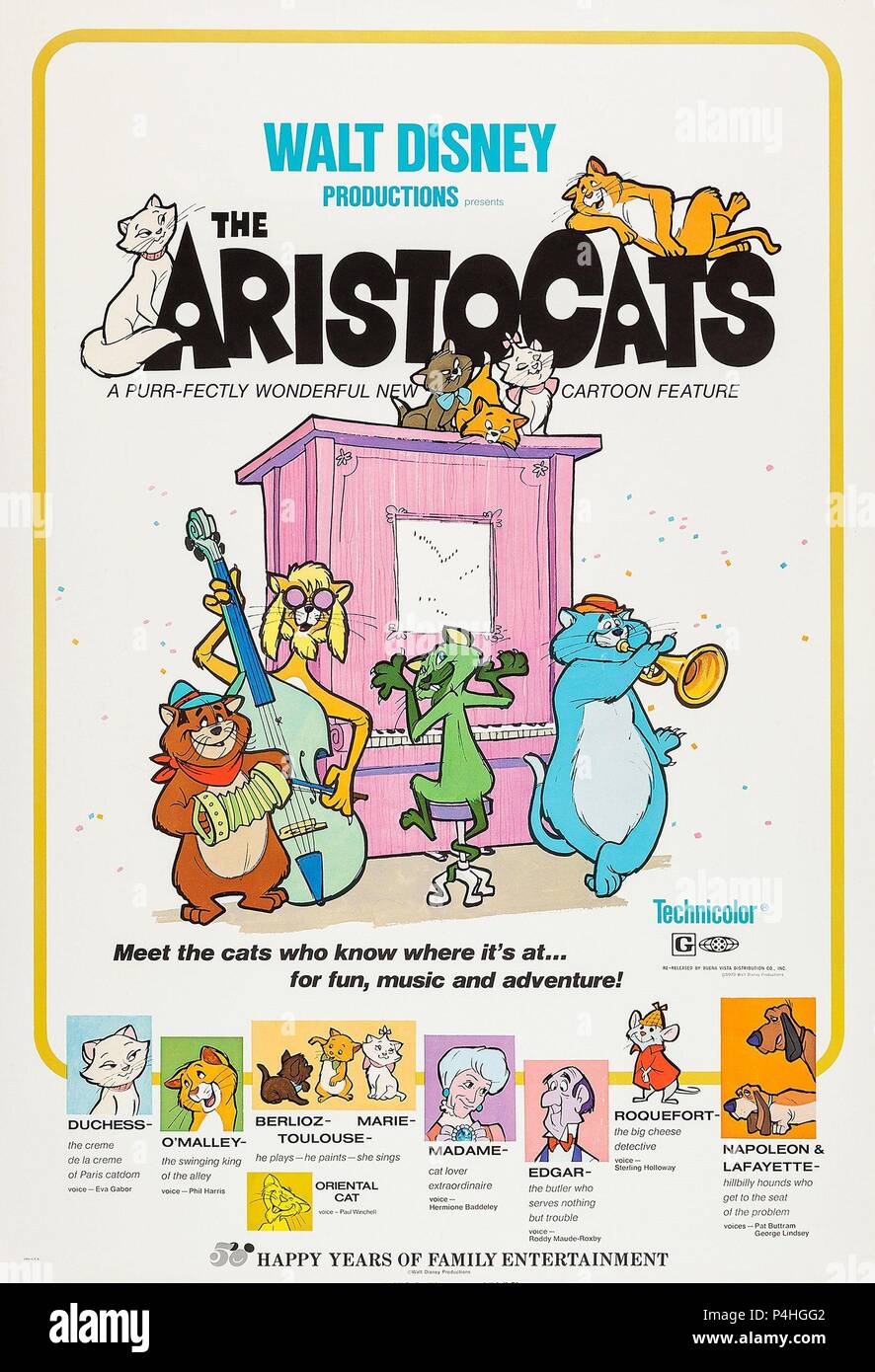 Disney poster 1970 hi-res stock photography and images - Alamy