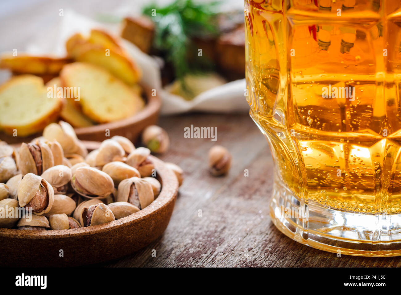 Wooden beer mug pistachio hi-res stock photography and images - Alamy
