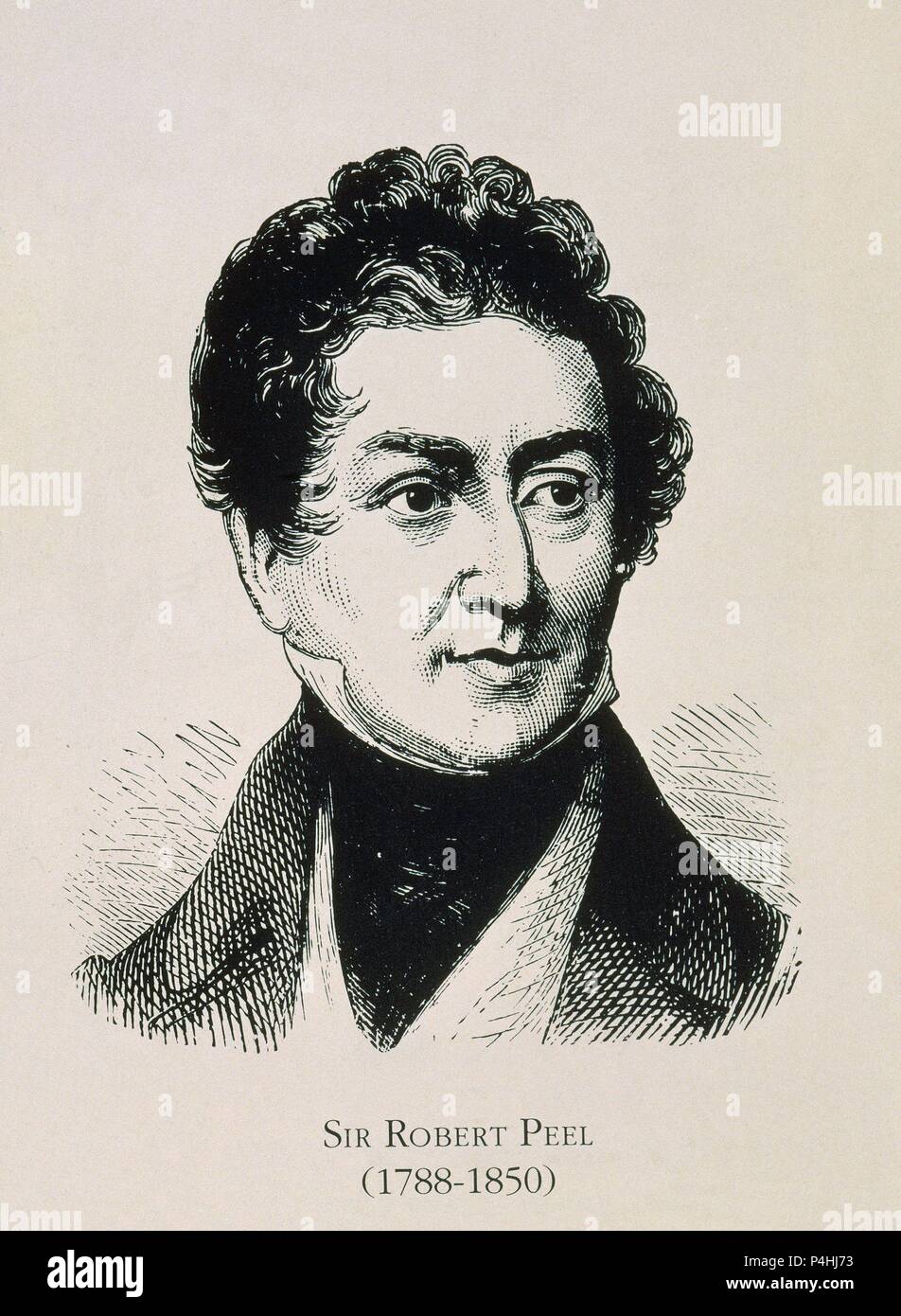 SIR ROBERT PEEL (1788-1850) - PRIMER MINISTRO DEL REINO UNIDO Stock Photo - Alamy