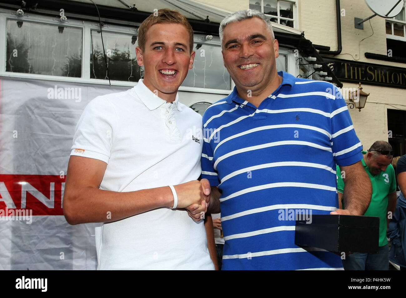 England Captain Harry Kane with his first ever football manager Dave ...