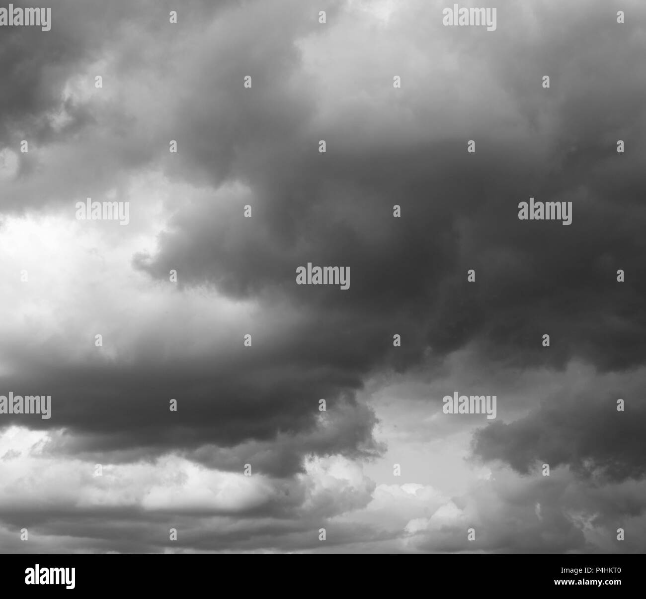 Storm sky, rain. Thunderclouds over horizon, dark, gray Stock Photo - Alamy
