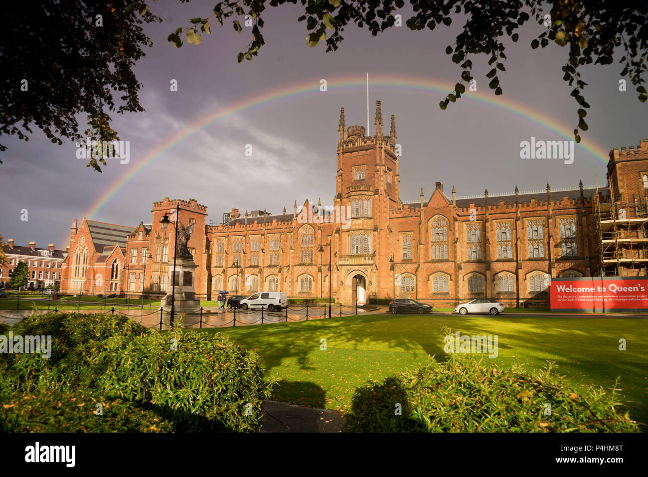 Lanyon Building of Queen's University Belfast Stock Photo - Alamy