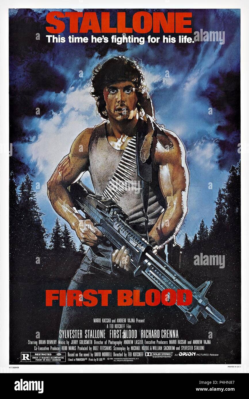 Original Film Title: FIRST BLOOD. English Title: FIRST BLOOD. Film ...