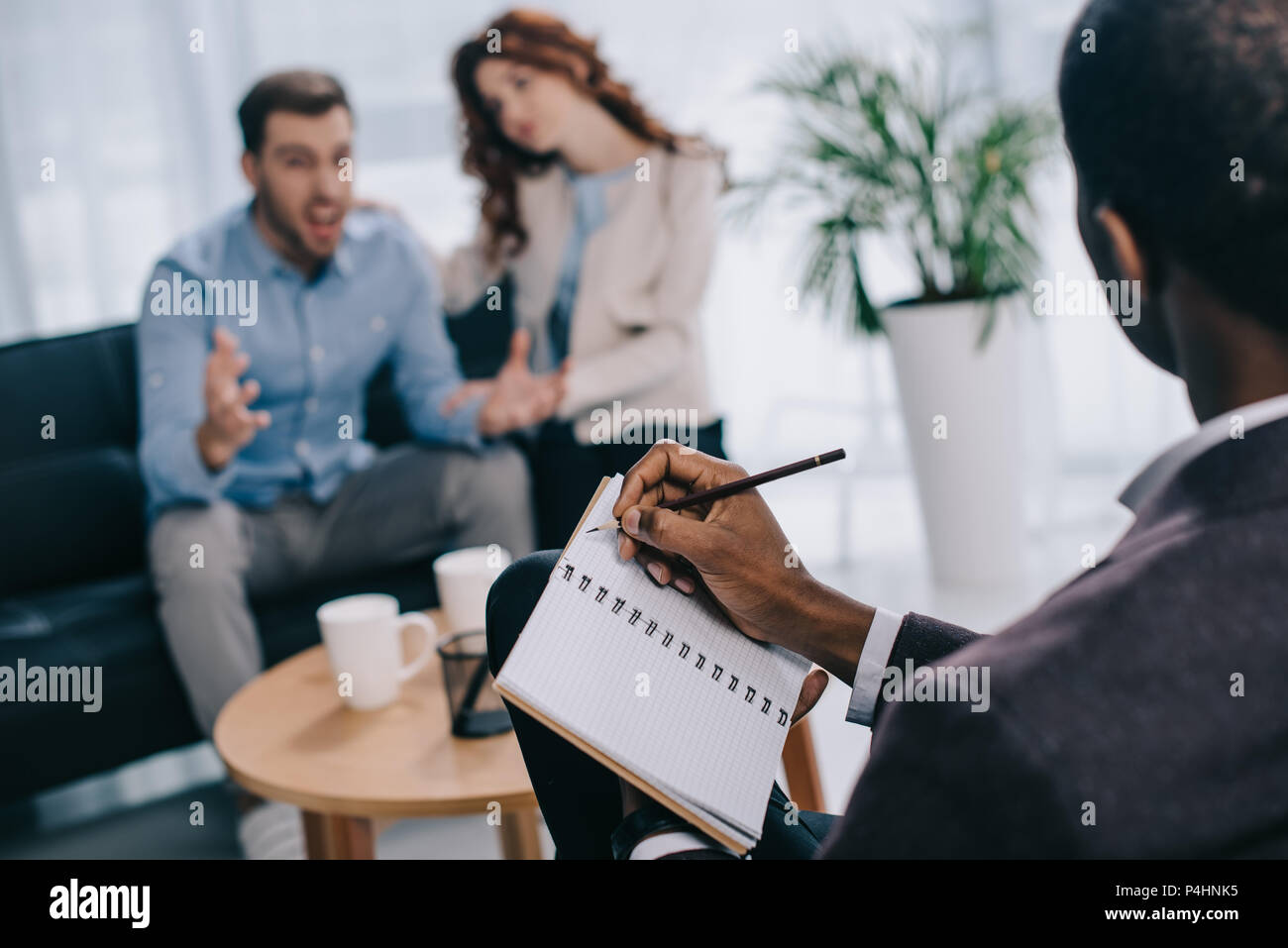 Angry african american doctor hi-res stock photography and images - Alamy
