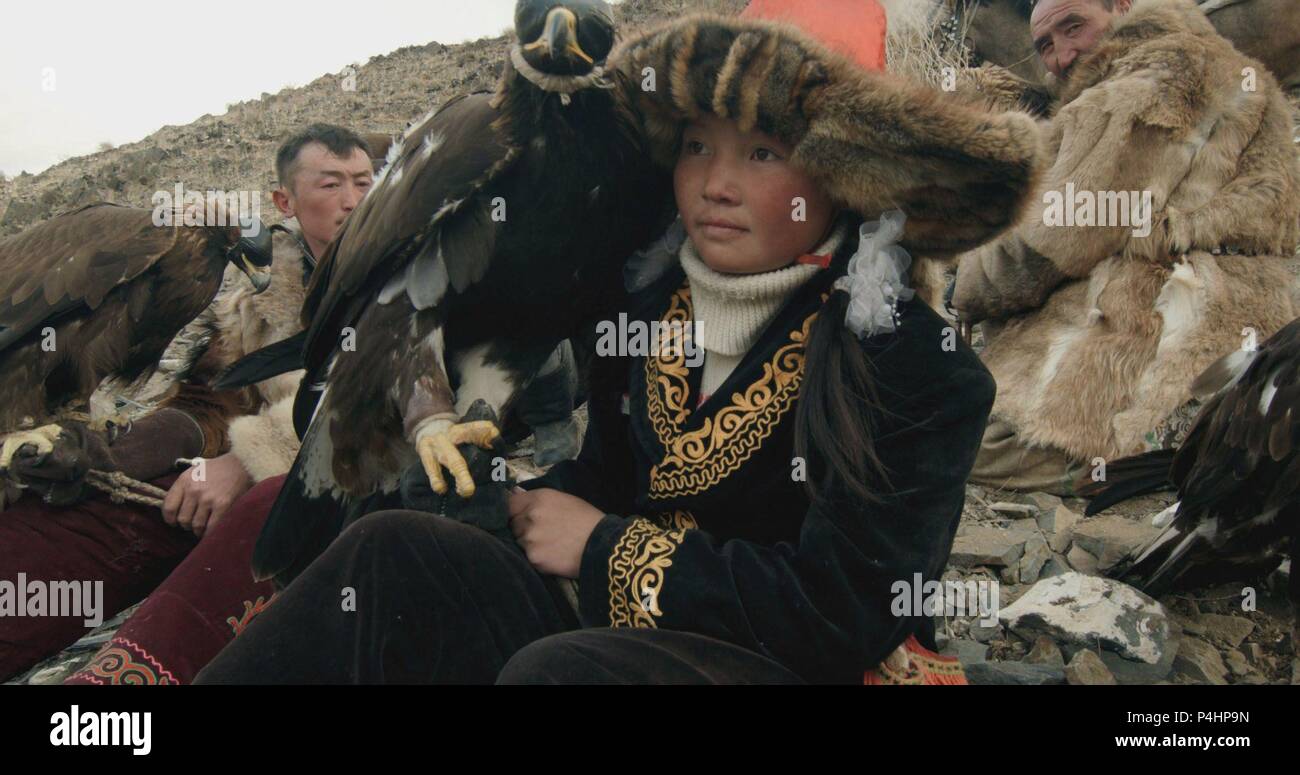 Original Film Title: THE EAGLE HUNTRESS. English Title: THE EAGLE ...