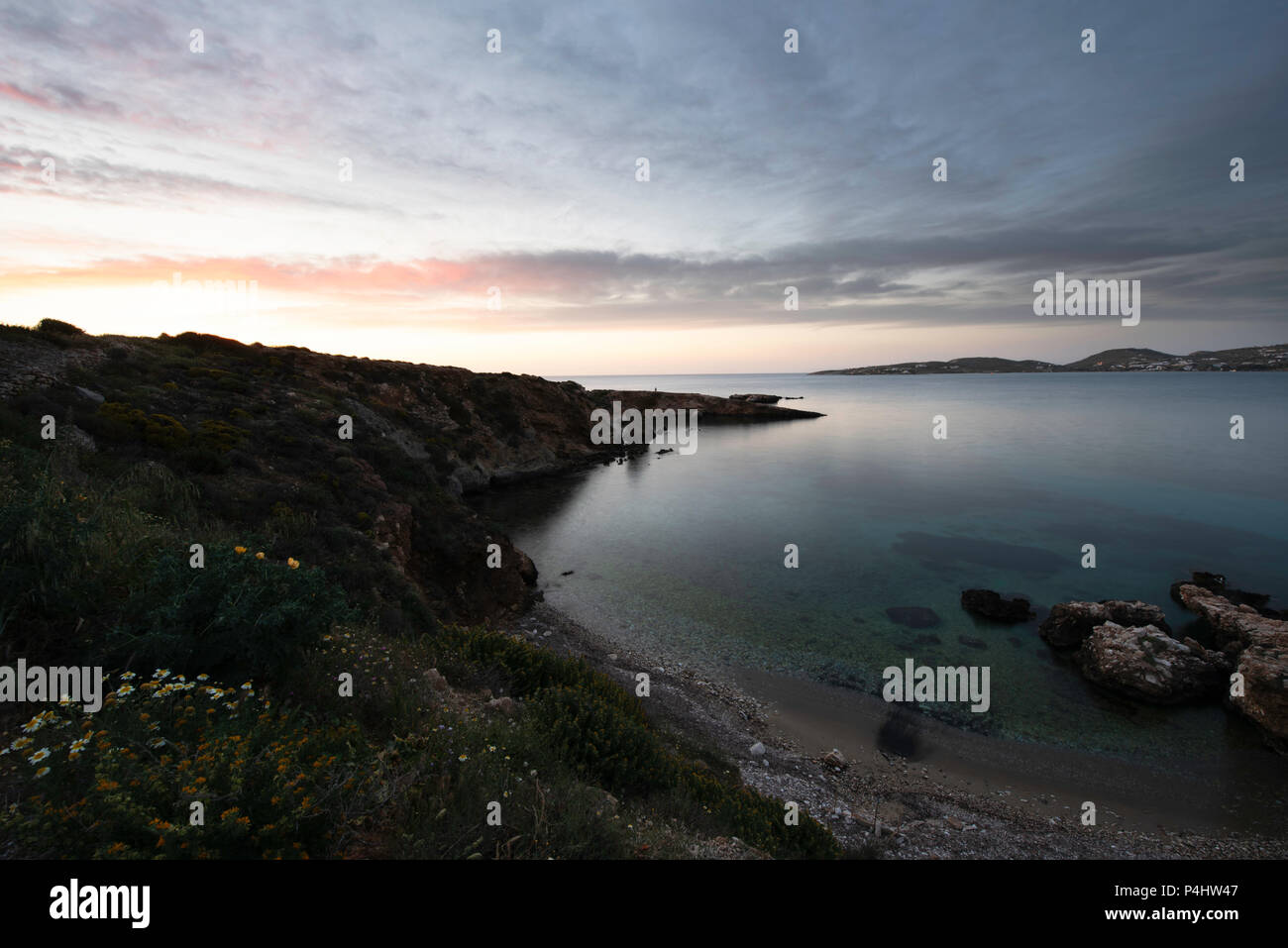 Paros Bay, Cyclade Island Stock Photo - Alamy