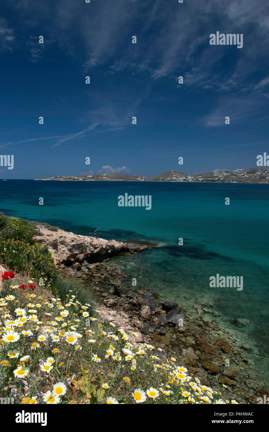 Paros Bay, Cyclade Island Stock Photo - Alamy