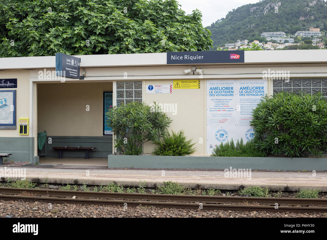 Nice, Cote D' Azur, France, June 2018, A view of Nice Riquer Train ...