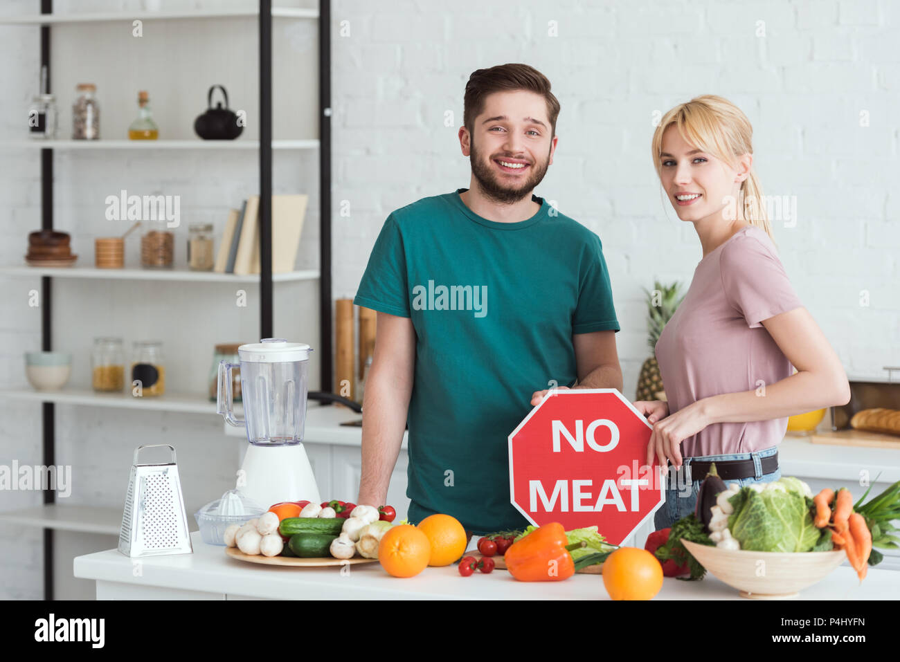 No meat sign hi-res stock photography and images - Alamy