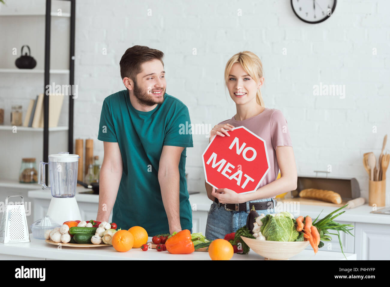 No meat sign hi-res stock photography and images - Alamy