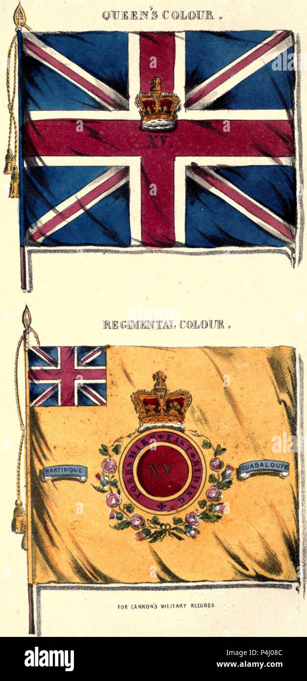 15th Foot colours Stock Photo - Alamy