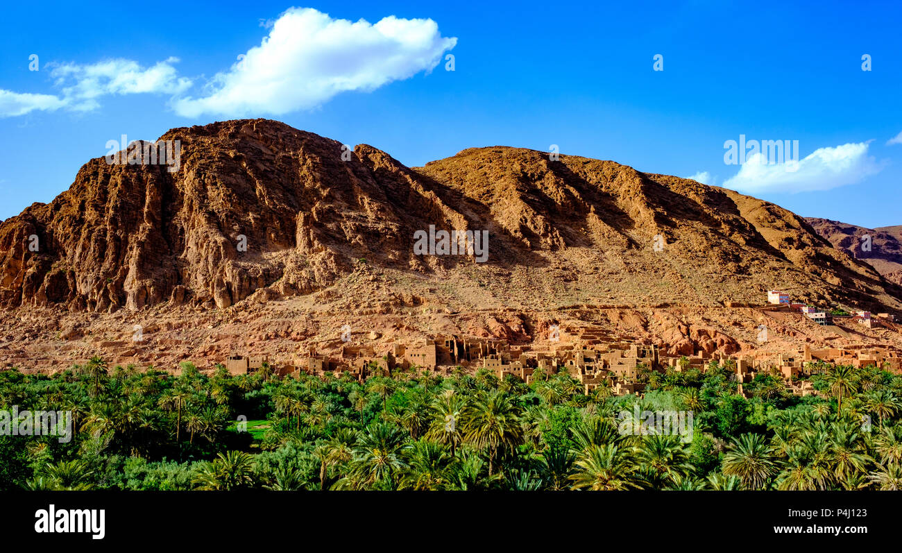 A mountain village in the Todra Valley, Morocco Stock Photo - Alamy