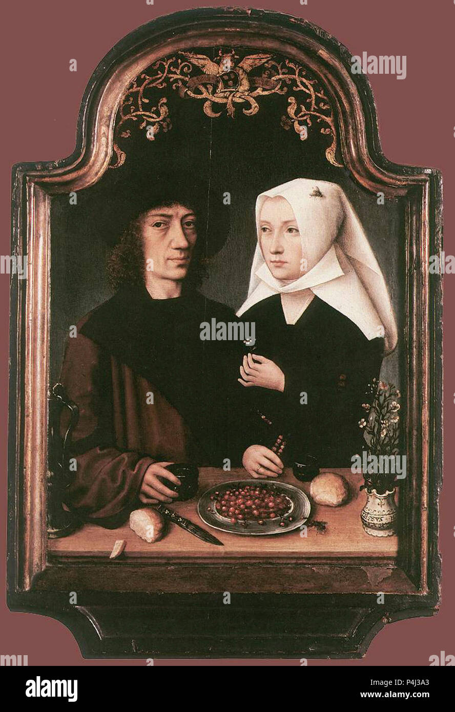 15th-century unknown painters - Portrait of the Artist and his Wife ...
