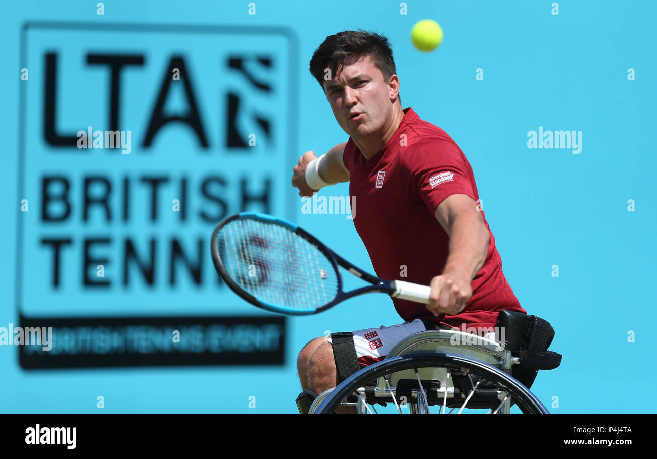 Gordon Reid during day five of the Fever-Tree Championship at the Queen ...