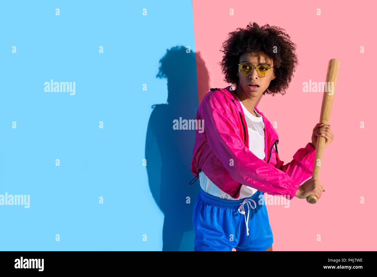 Girl baseball bat hi-res stock photography and images - Alamy