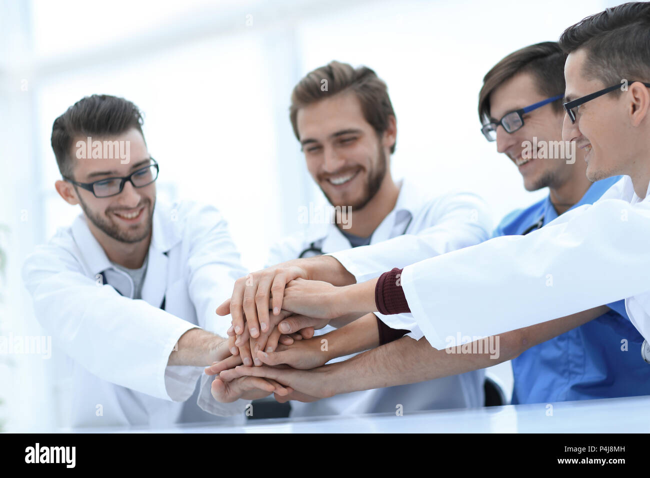 medical team showing their success Stock Photo - Alamy