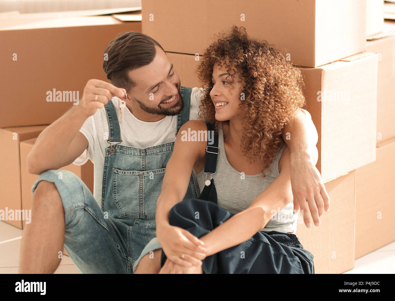 Happy tenants hi-res stock photography and images - Alamy
