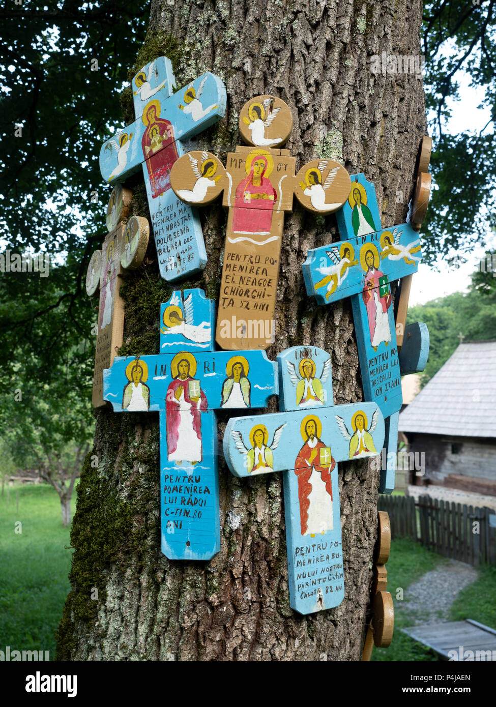 Cross on a tree hi-res stock photography and images - Alamy