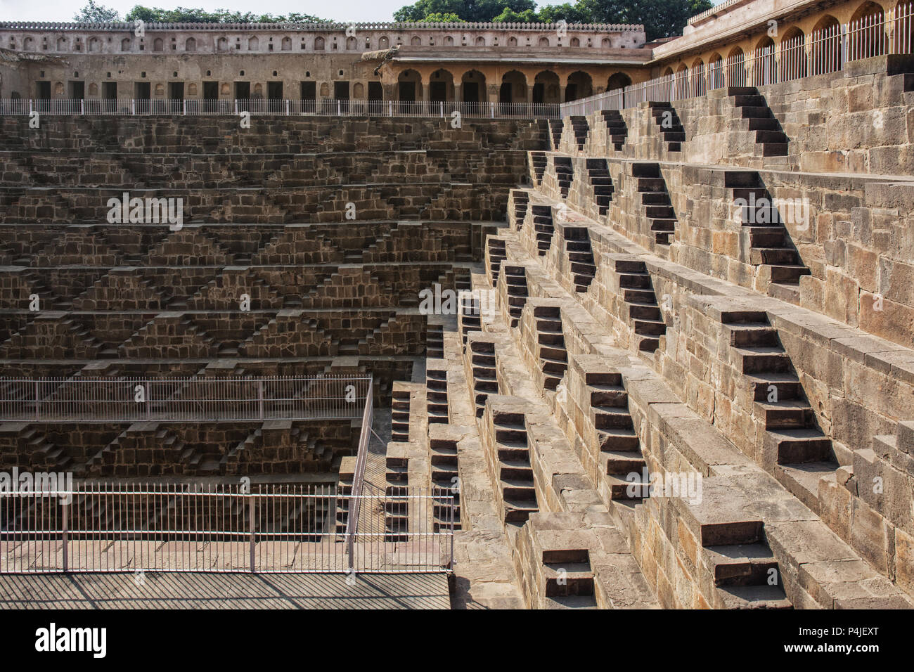 Beautiful geometric giant well of world heritage level, located in ...