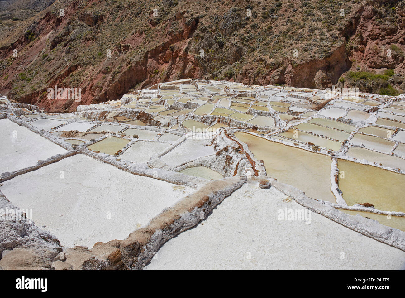 High angle view of salt pond hi-res stock photography and images - Alamy