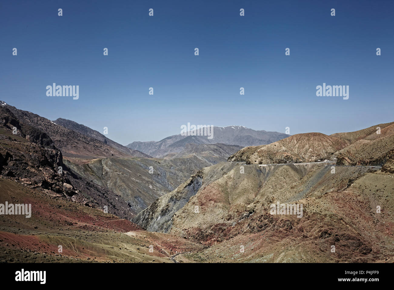 High atlas moroccan african travel tourism blue sky summer hi-res stock ...