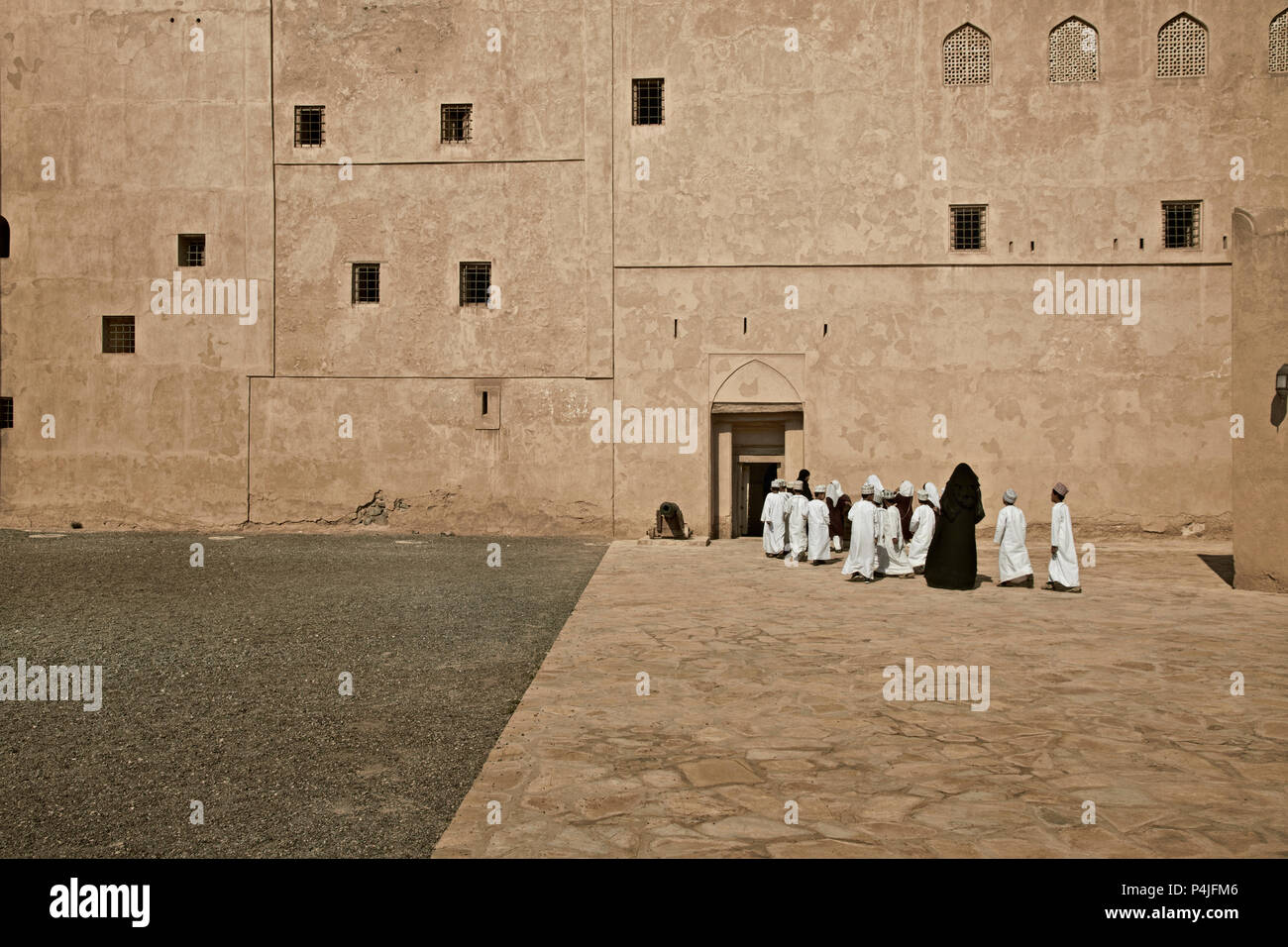 Jabrin Fort in Ad Dakhiliyah, Oman. It is known as Jabreen Fort and was ...