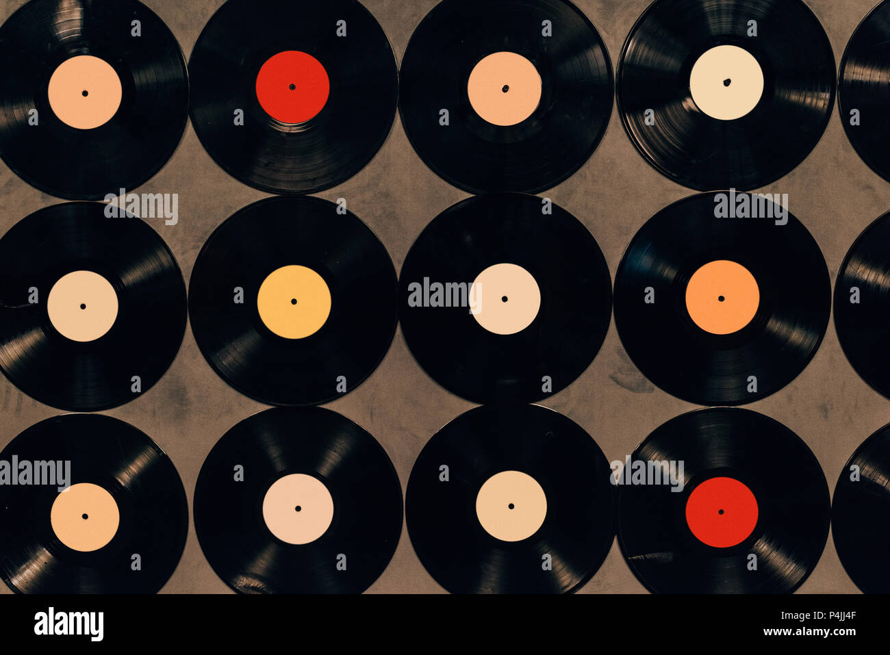 top view of background made from vinyl records Stock Photo - Alamy