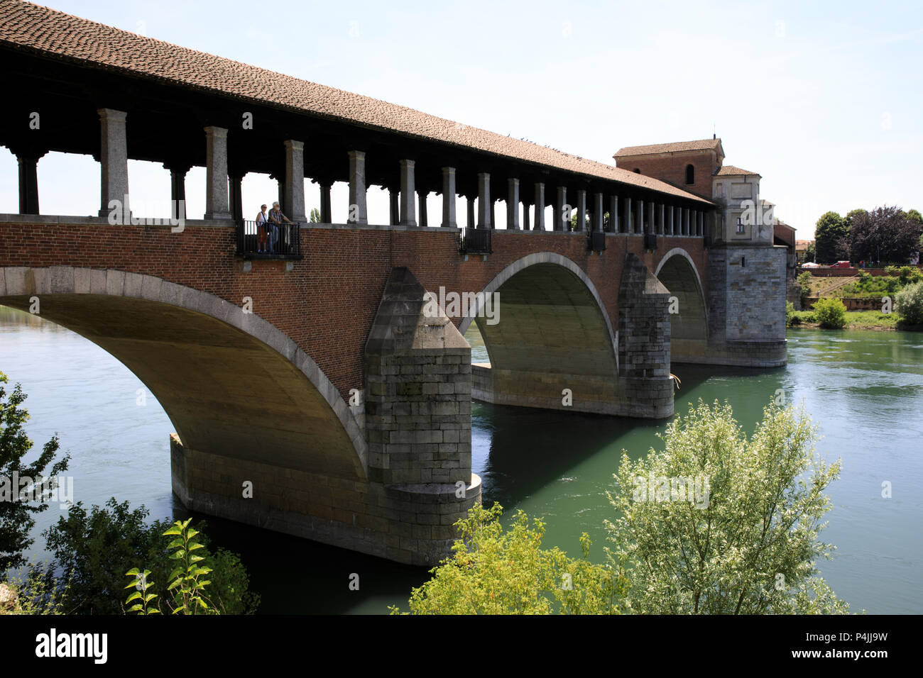 The Ponte Coperto (covered bridge), also known as the Ponte Vecchio ...
