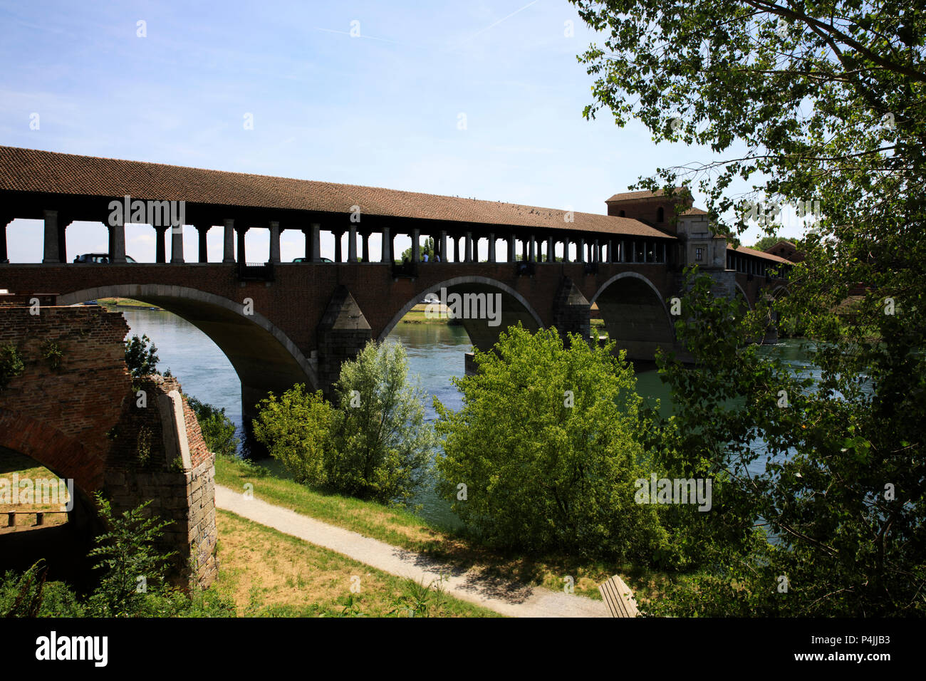 The Ponte Coperto (covered bridge), also known as the Ponte Vecchio ...