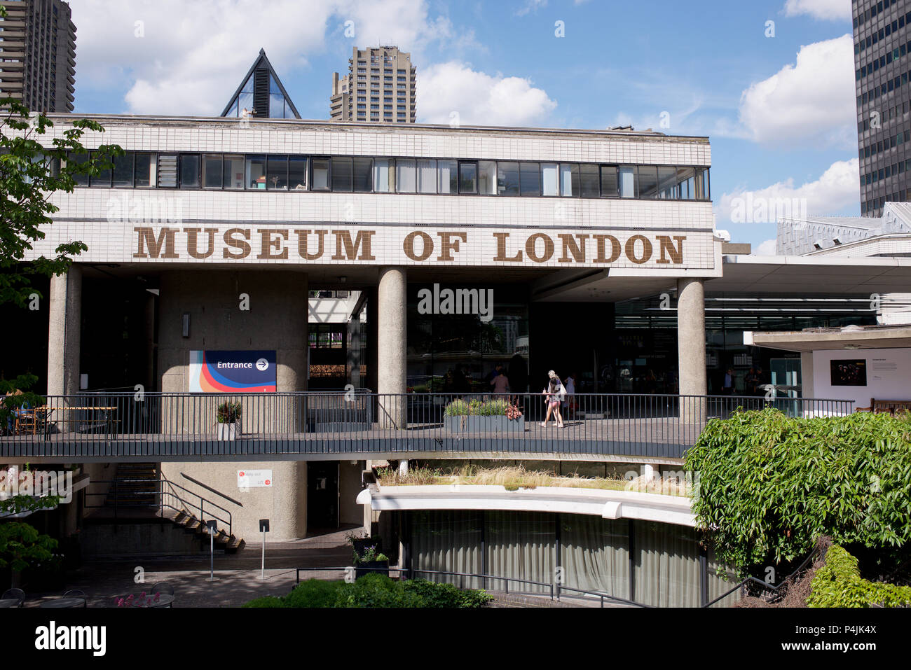 Museum of London entrance Stock Photo - Alamy