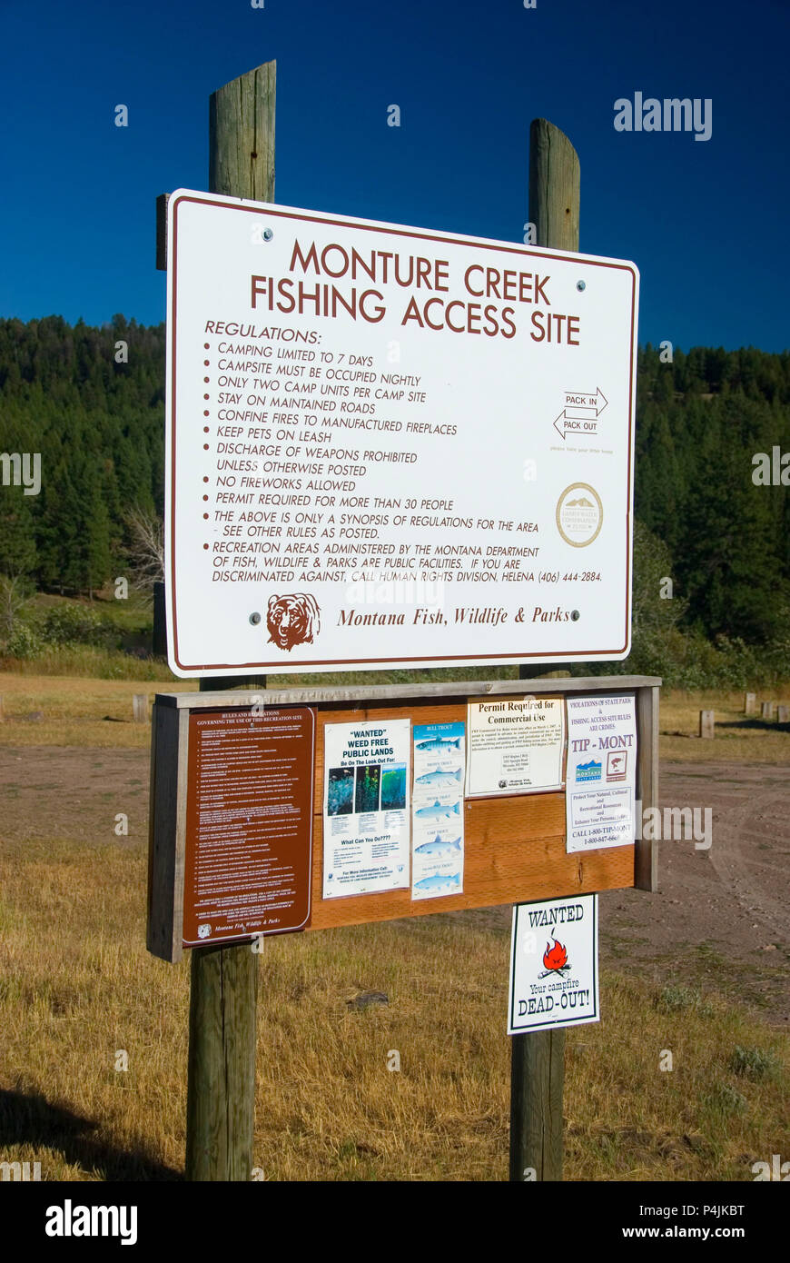 Fishing sign information kiosk hi-res stock photography and images - Alamy