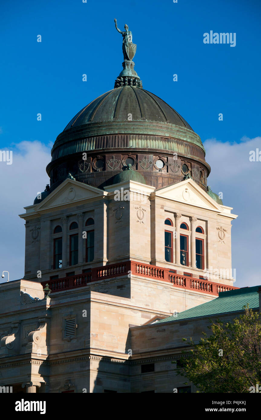 Lady Liberty on Capitol dome, Montana State Capitol, Helena, Montana ...