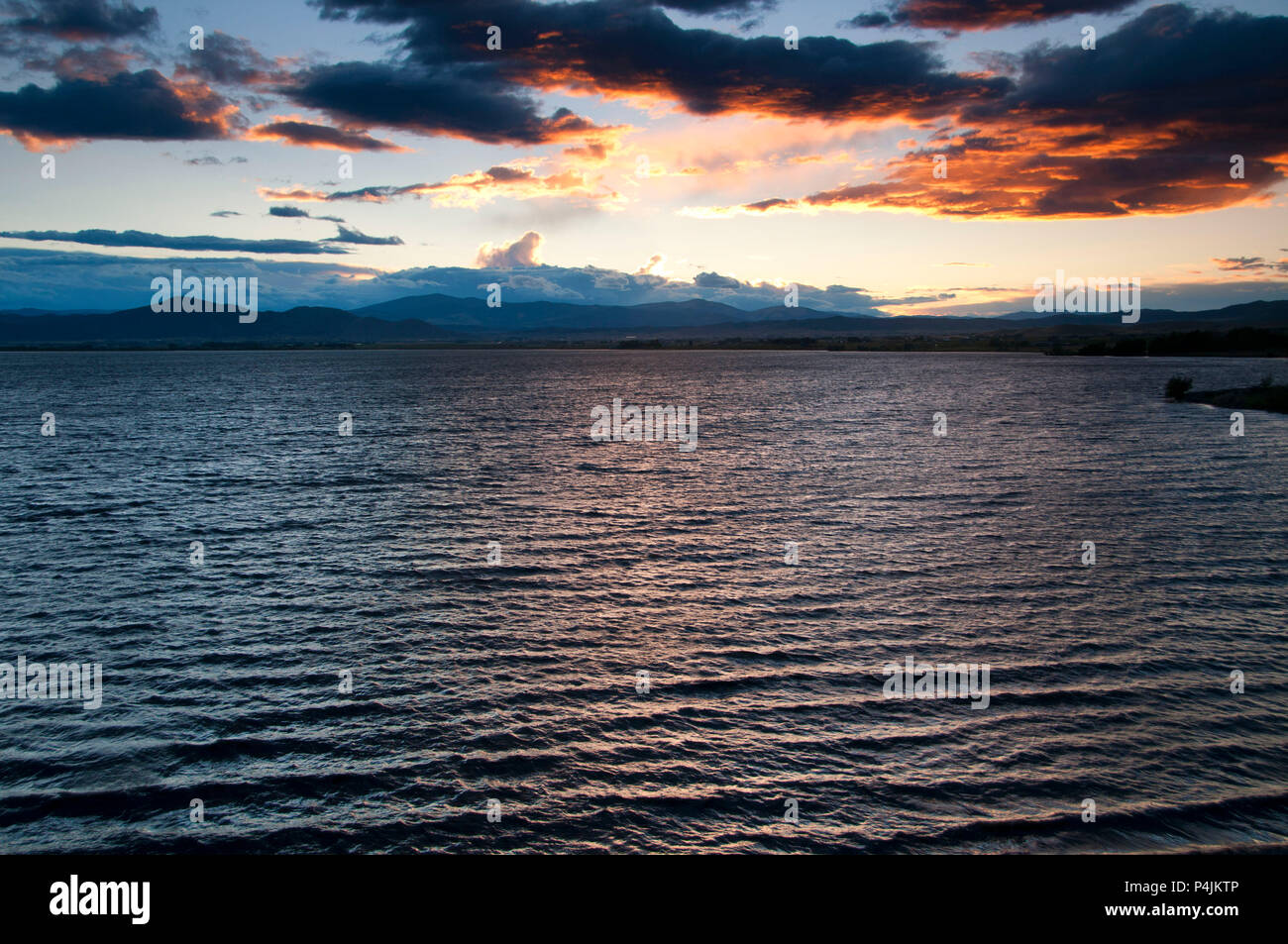 Lake Helena sunset, Causeway Fishing Access Site, Lewis and Clark ...