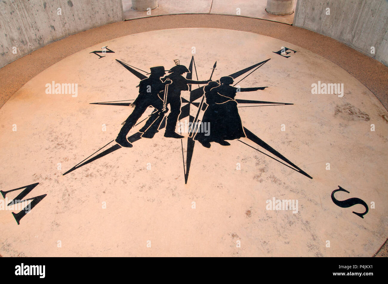 Lewis and Clark symbol, Two Camps Vista, Lewis and Clark National ...