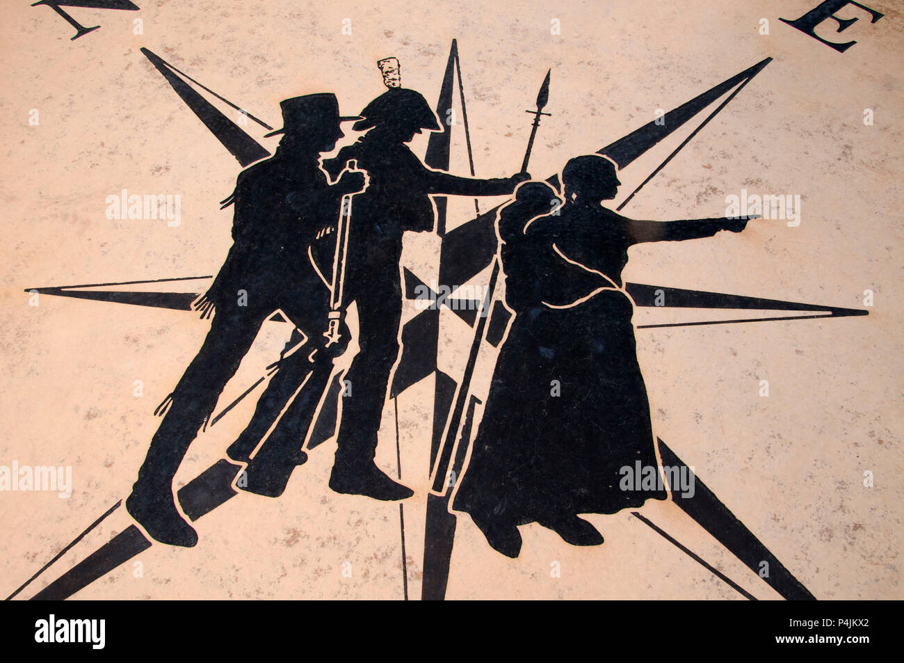 Lewis and Clark symbol, Two Camps Vista, Lewis and Clark National ...