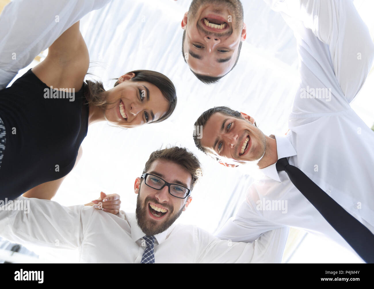 closeup.bottom view.successful business team Stock Photo - Alamy
