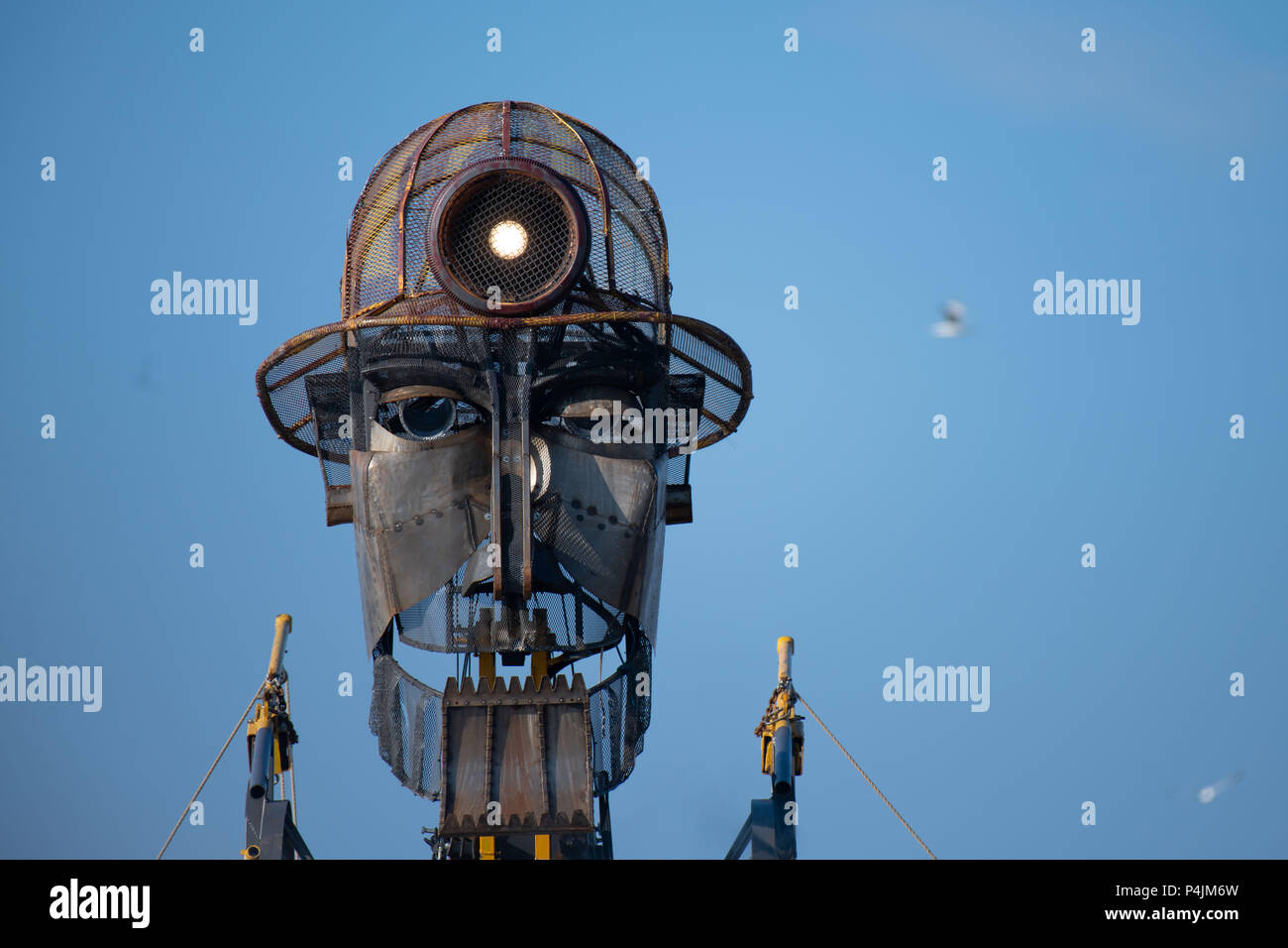 The Man Engine seen during the Volvo Ocean Race 2018 in Cardiff, Wales ...