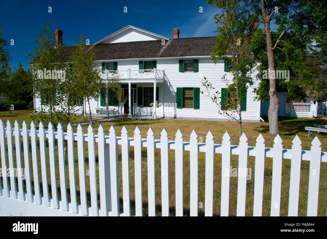 Ranch house, Grant-Kohrs Ranch National Historic Site, Montana Stock ...