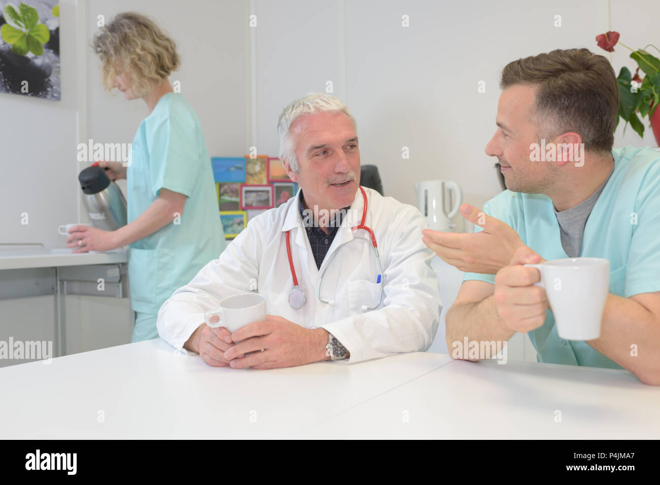 doctors having a break Stock Photo - Alamy