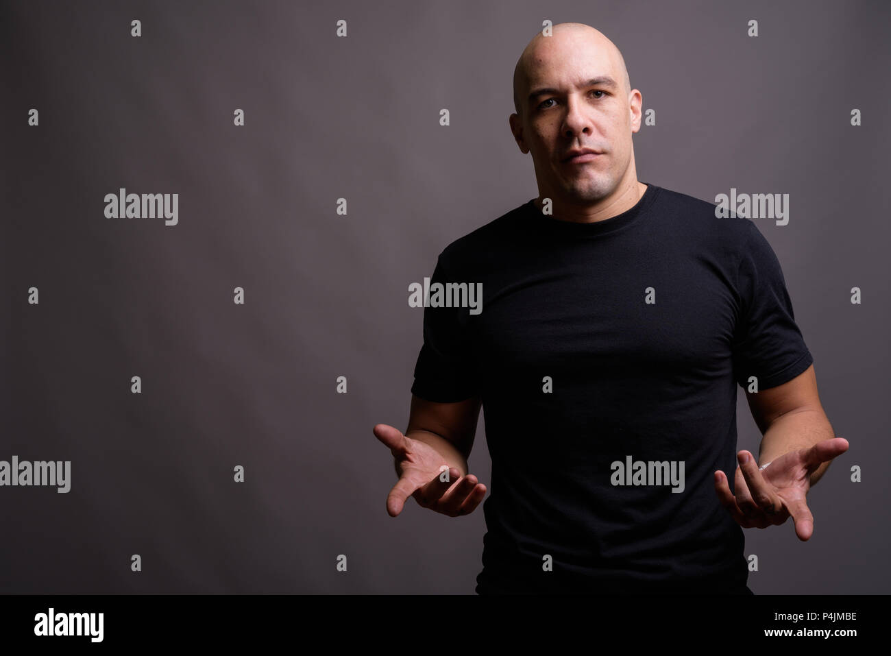 Angry bald man hi-res stock photography and images - Alamy
