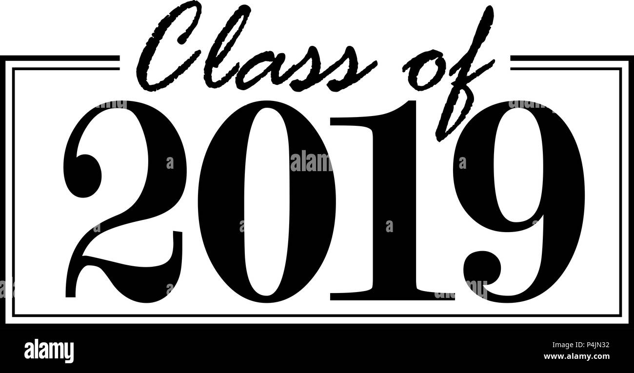 Class of 2019 in box Stock Photo - Alamy
