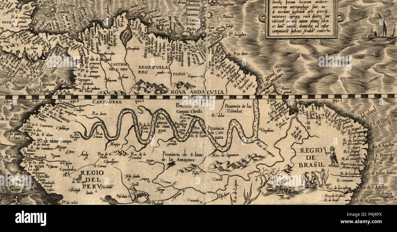 1562 Americae-Gutierrez map 06hrs-inn Benezuela-Amazones-Regio-de ...