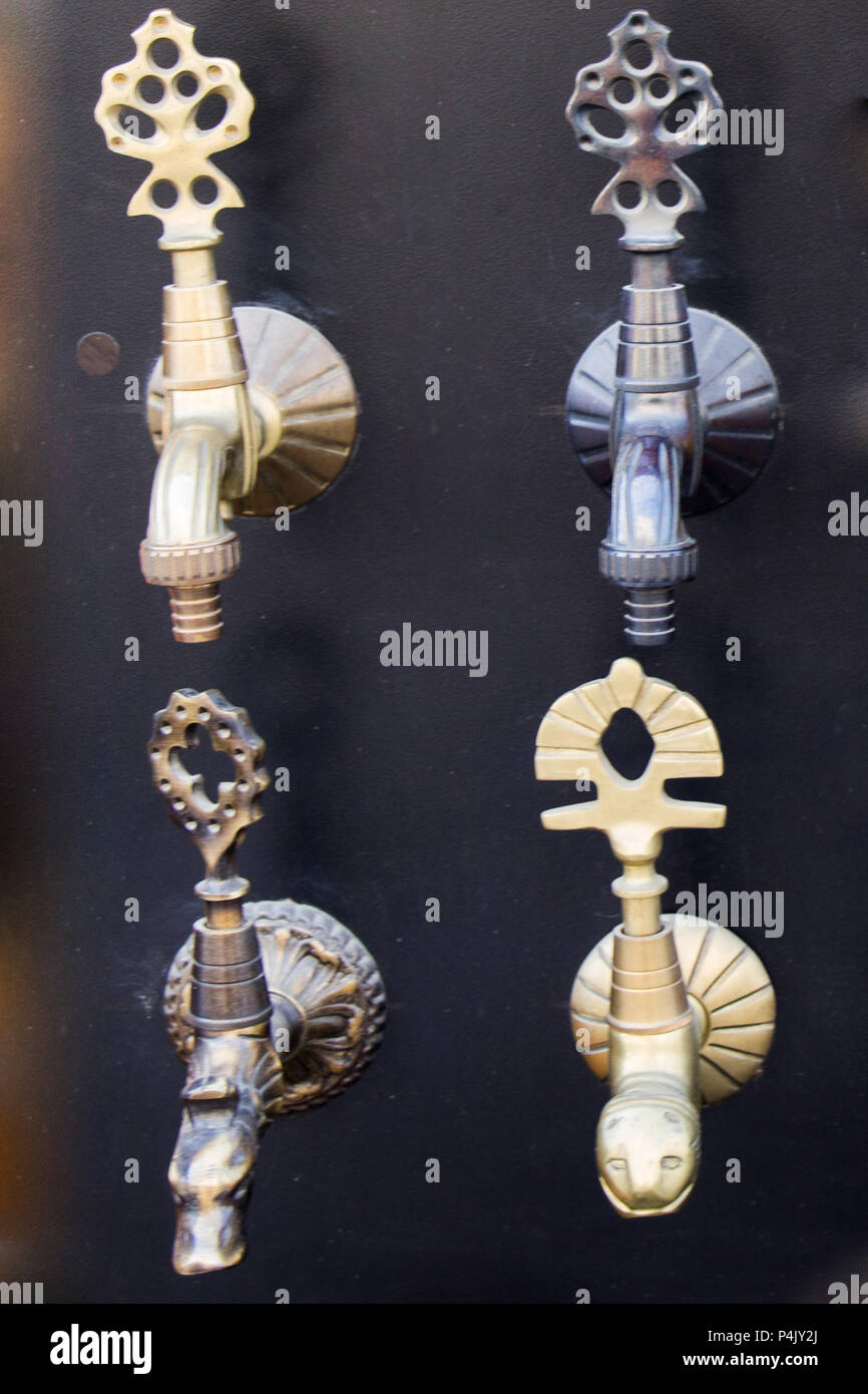 Turkish Ottoman style water tap examples Stock Photo - Alamy