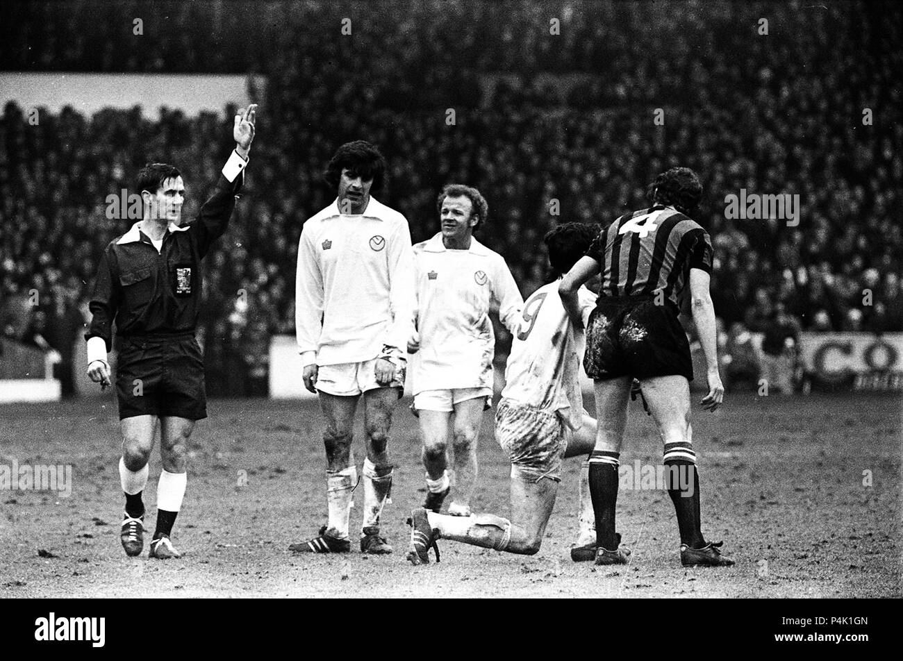 Leeds v Man City 1974 Stock Photo - Alamy