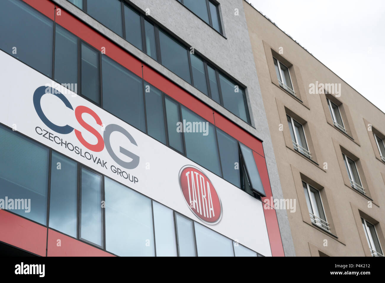 CSG, Czechoslovak Group holding, Tatra vehicle manufacturer, logo Stock ...