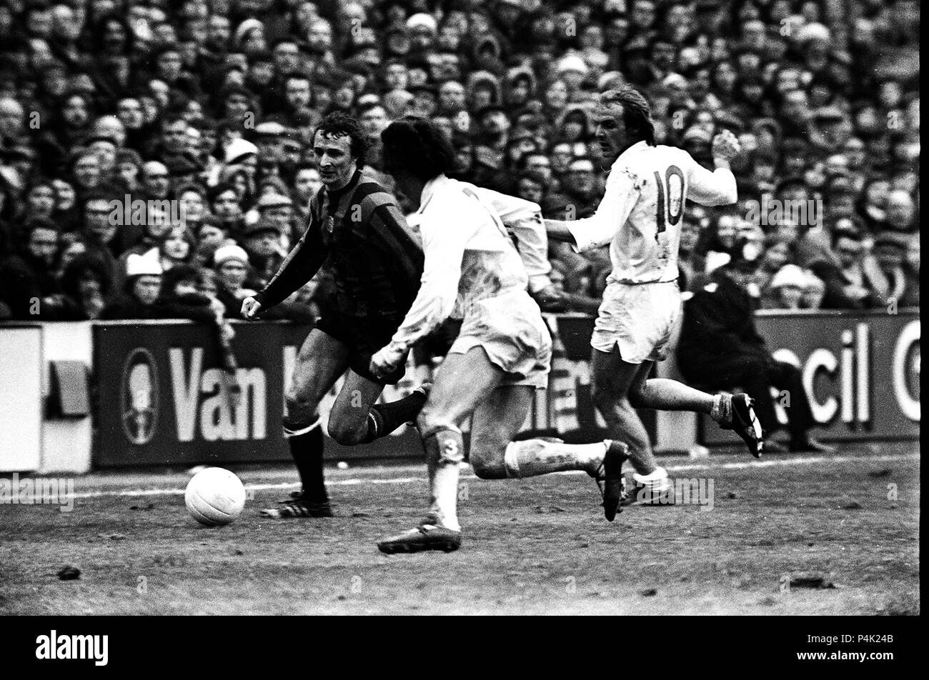 Leeds v Man City 1974 Stock Photo - Alamy